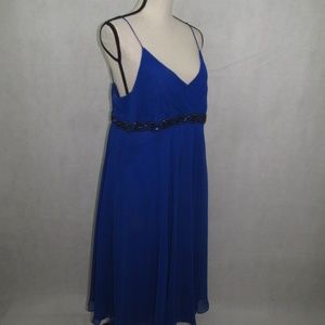 Eva Blue | Dresses | Eva Blue Strap Dress Size 4 Sleeveless Beaded New ...